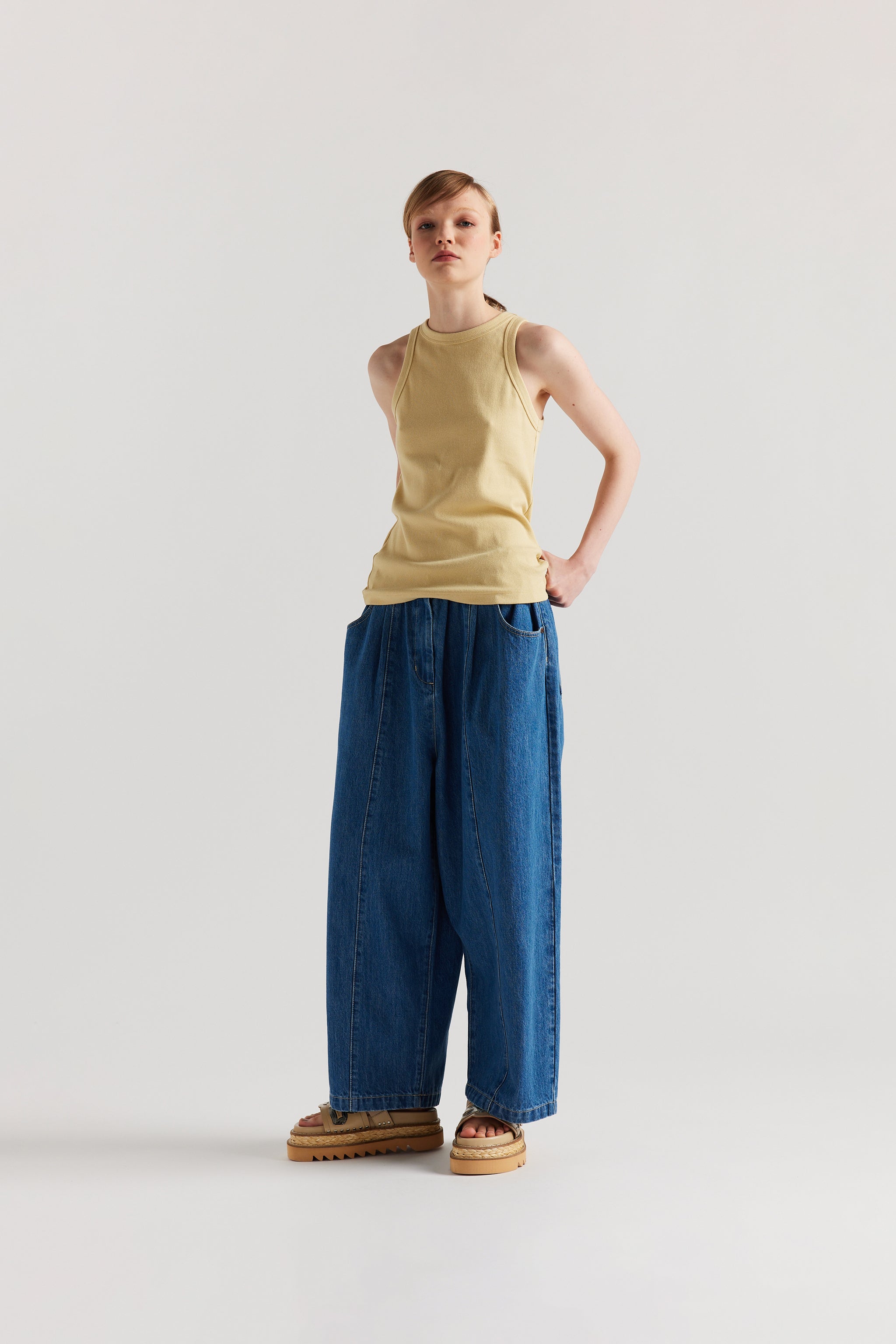 Shop Flux Tank — Pale Yellow | Kloke